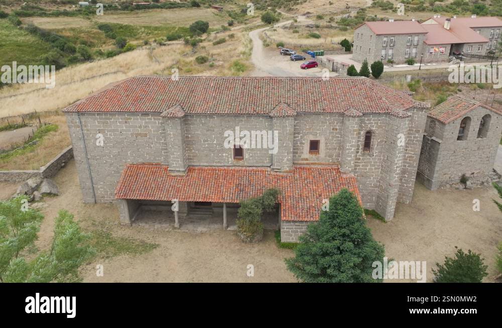 Reverse flight and ascent with drone in the sanctuary of Nuestra Señora ...
