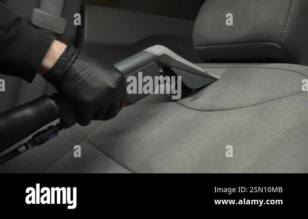 Process of extraction dirt from textile car seat using extractor ...
