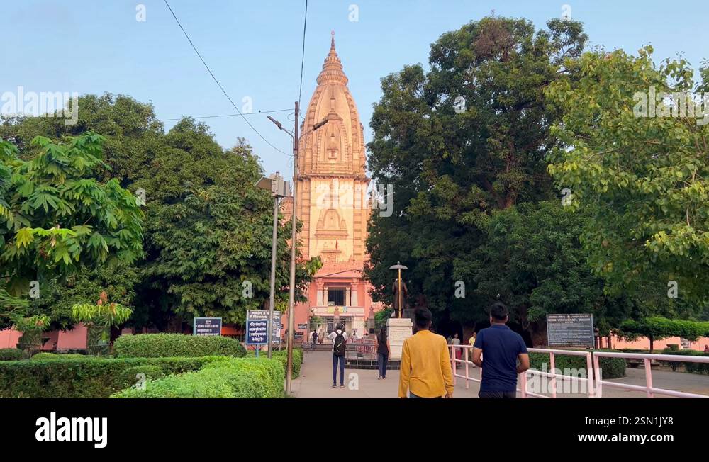 A breathtaking view of Vishwanath Temple at Banaras Hindu University ...