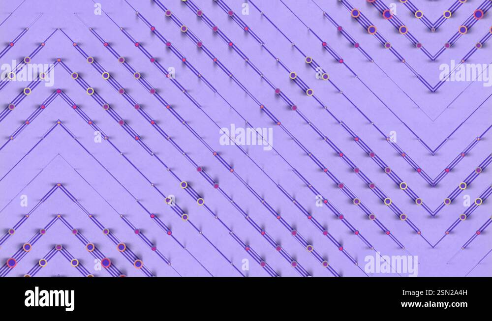 3d rendering loop animation of a pattern of multicolored dots 4K Stock Video Footage - Alamy