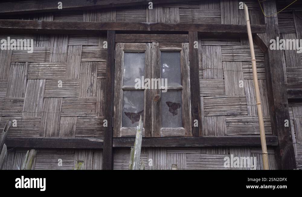 Traditional tribal wooden window in Arunachal Pradesh Stock Video ...