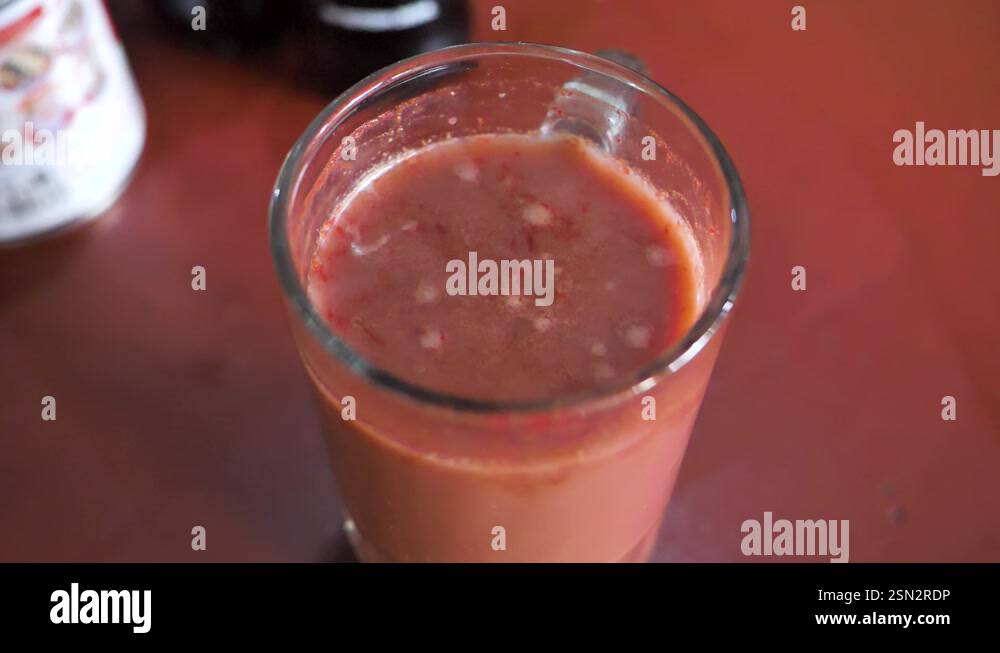 Slow motion establishing shot of a traditional Susu Badak, an ...