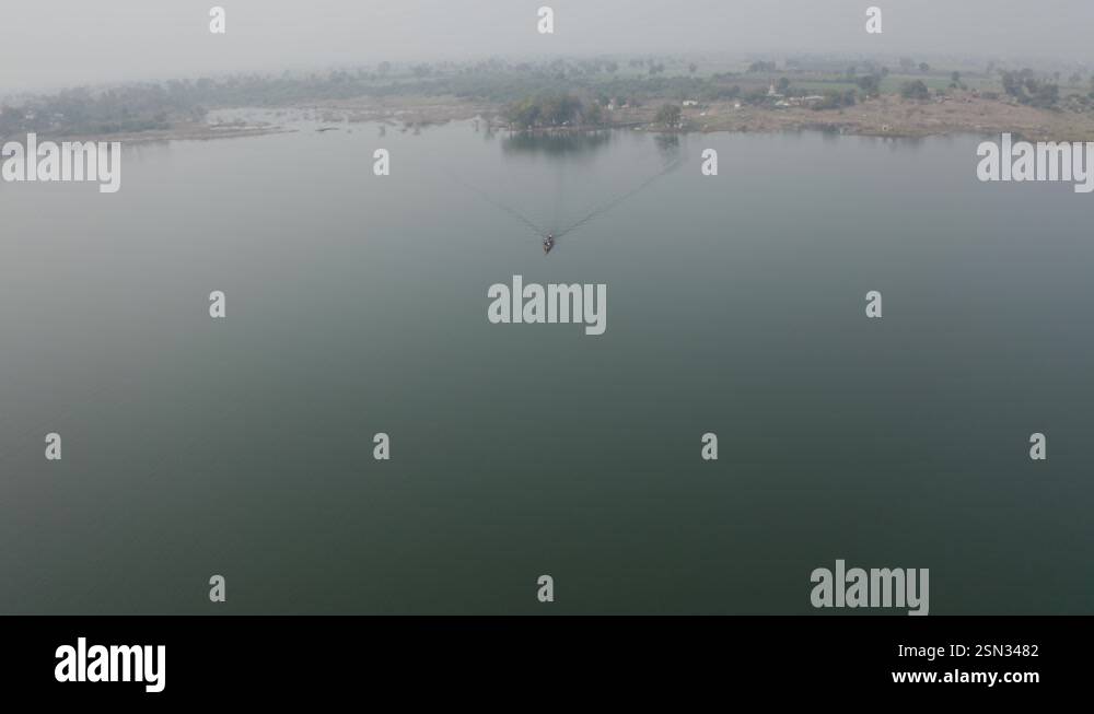 India Madhya Pradesh Narmada Anjad Agneshwar Mahadev Mandir Aerial (4 ...