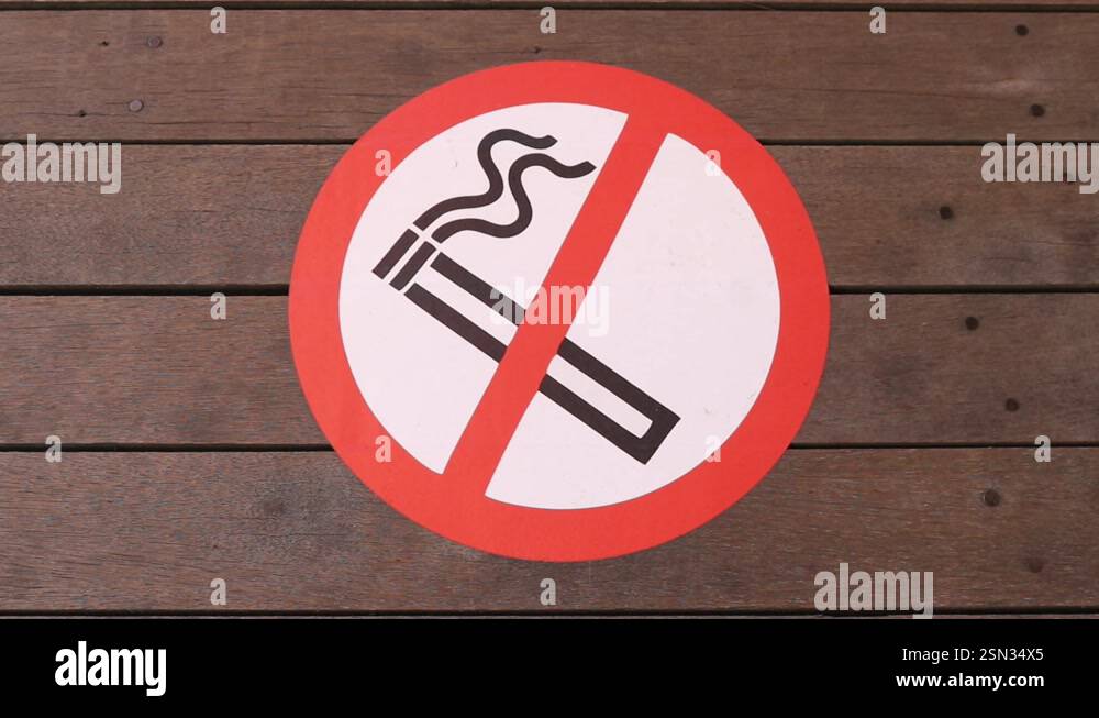 No Smoking Sign Red Warning Health Risk Addiction Public Safety Ban ...