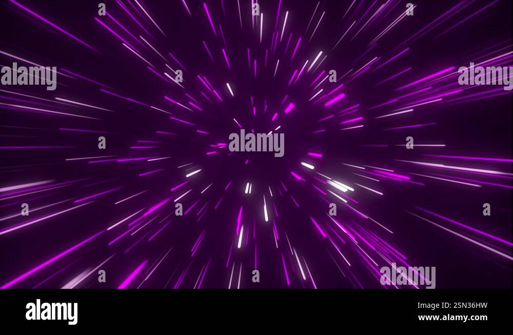 Transform neon blue turns purple glowing abstract seamless vj loop ...