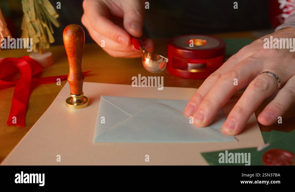 Creating a unique Christmas Envelope using a Liquid Stamp technique ...