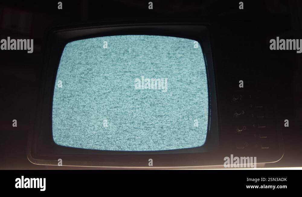 Retro TV, vintage television In a nostalgic setup, a retro TV displays ...