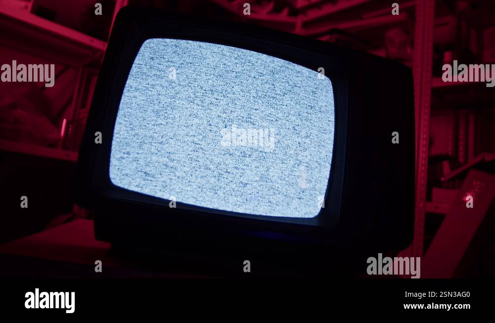 Retro TV, vintage television In a nostalgic setup, a retro TV displays ...