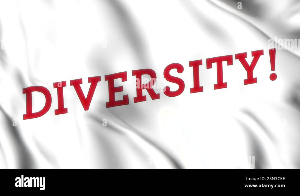 Diversity DEI Silk Flag Animation Background Stock Video Footage - Alamy
