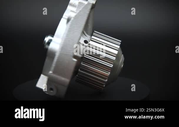 Auto parts car spare parts on a black background. The new ICE water ...