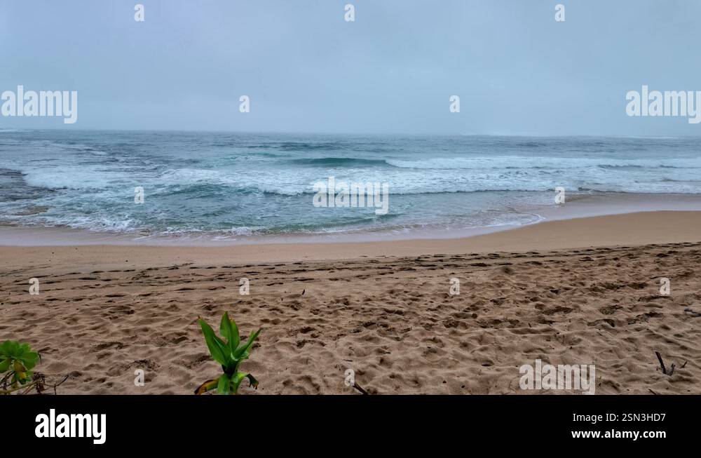Haena Beach Park, Kauai US, a beautiful sandy Haena Beach at Haena ...