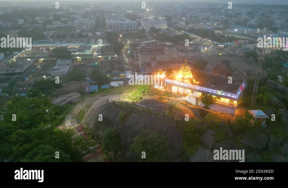 Warangal Railway Station and Govinda Rajula Gutta Temple Aerial View ...