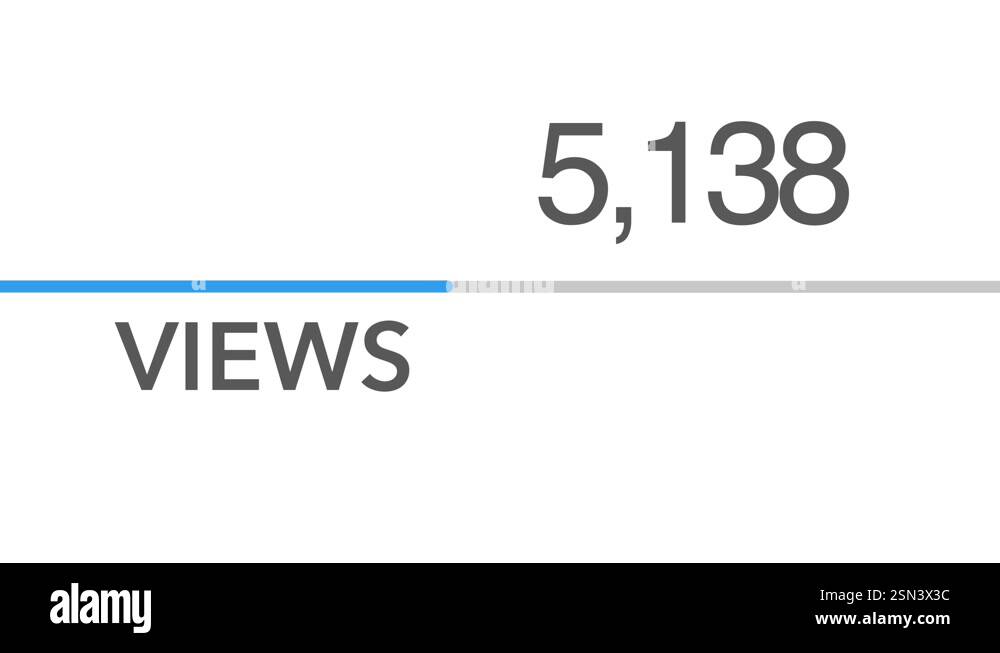 Youtube Views graphics animation, views numbers animation Stock Video ...