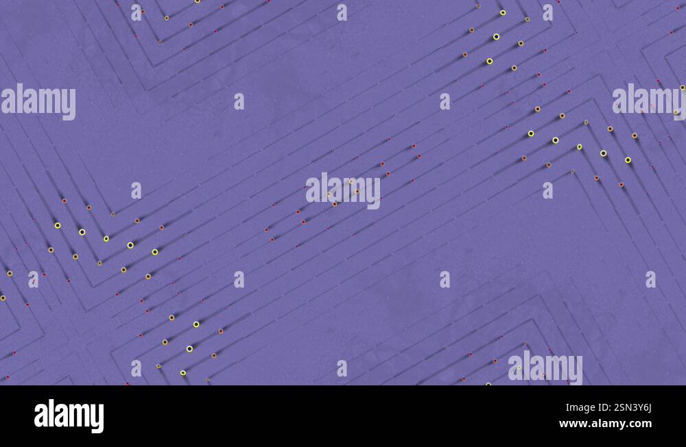 3d rendering loop animation of a dynamic pattern of dancing dots 4K ...