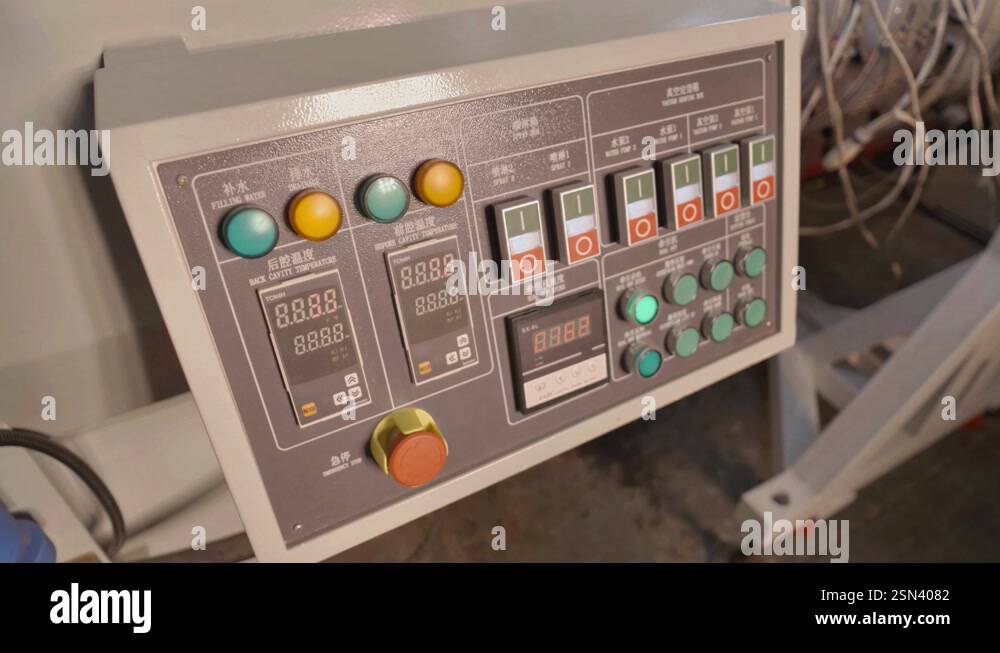 Pan view of control panels used in PVC Pipe Making Factory in Karachi ...