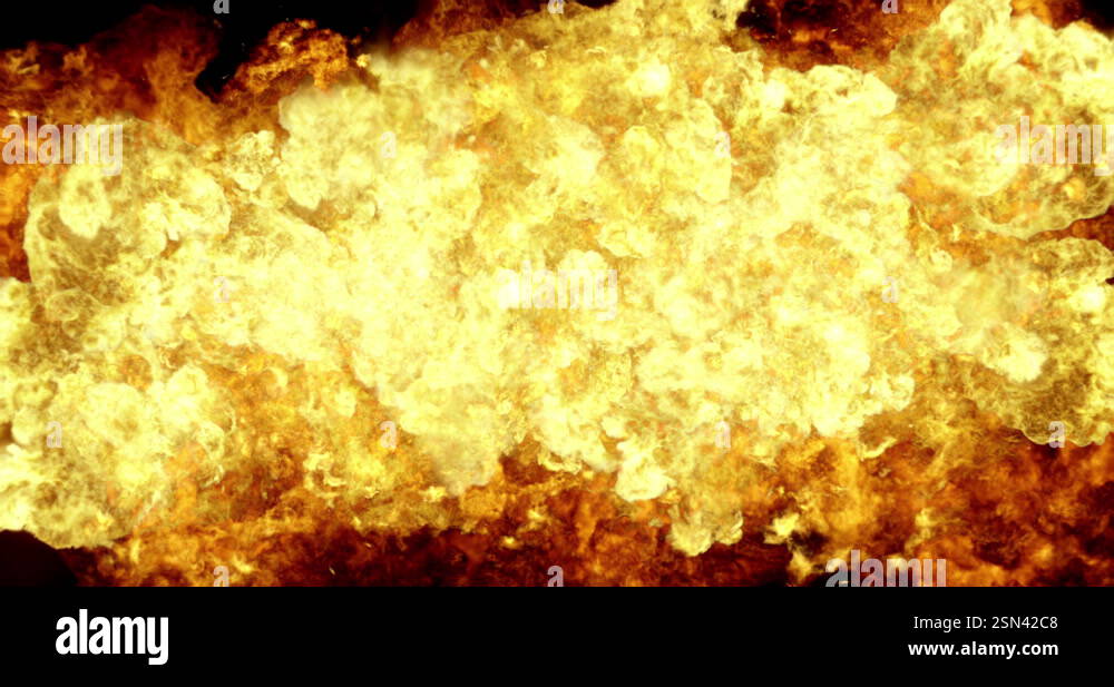 Intense Flames Rising From The Center of The Video Stock Video Footage ...