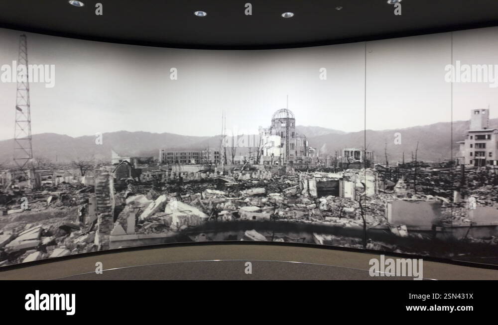 Panoramic Photo of the Aftermath of the Atomic Bombing of Hiroshima ...
