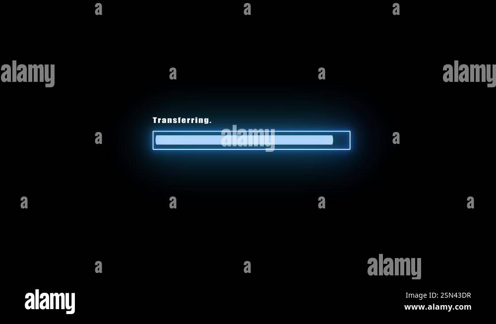 Neon Glow: Loading bar icon animation with 4k motion Stock Video ...