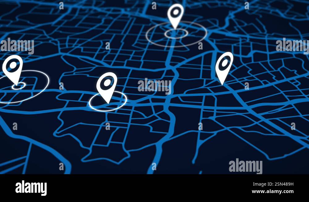 Gps destination route map Stock Videos & Footage - HD and 4K Video ...