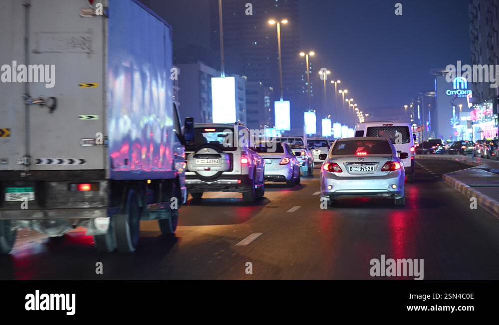 Dubai, United Arab Emirates - 09/26/2024: Evening rush hour brings ...