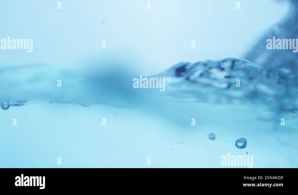 Abstract water bubbles float freely, rising and shimmering in a vibrant ...