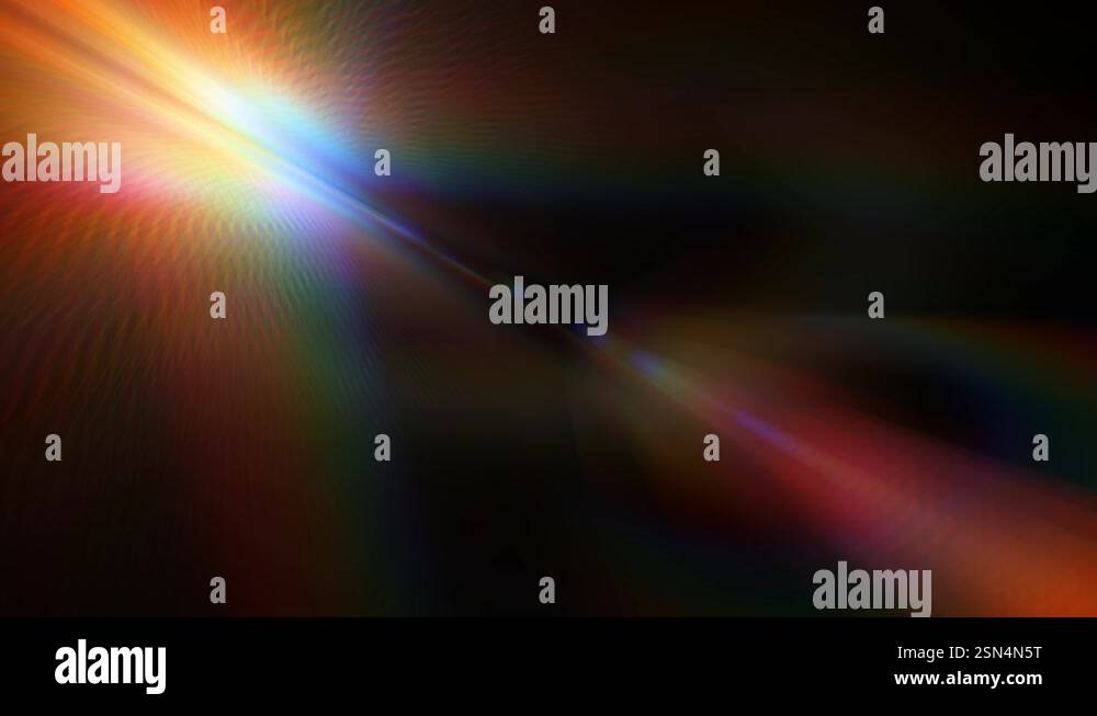 A rainbow is shown in a black background. The rainbow is very bright ...