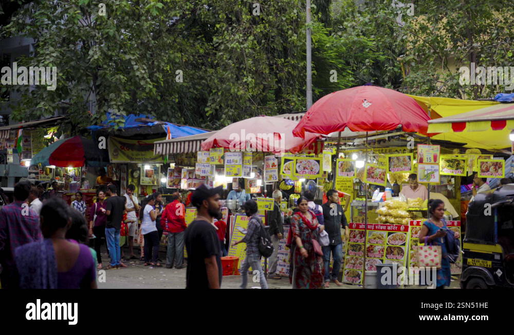 Local street food at roadside stall, Mumbai, India, Editorial Use 18 ...
