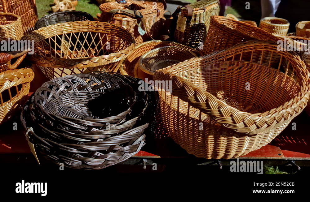 Traditional handmade wicker baskets Stock Videos & Footage - HD and 4K ...