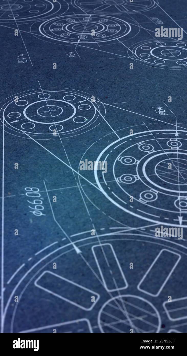 Technical mechanical line drawing Stock Videos & Footage - HD and 4K ...