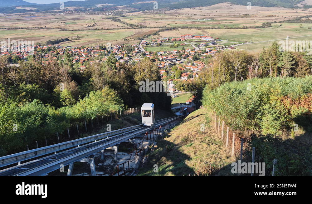 The Funicular in Tsari Mali Grad Stock Video Footage - Alamy