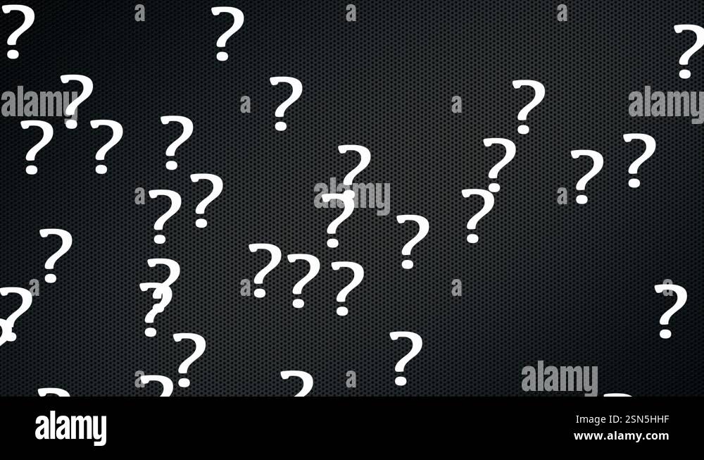 Animated kinetic moving animation of question marks questioning Stock ...