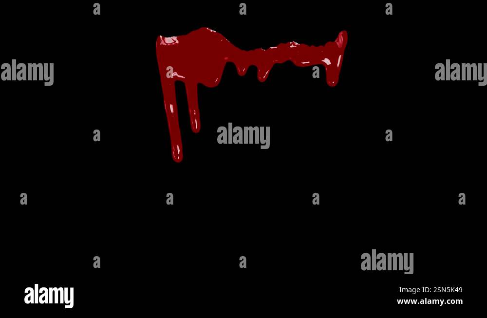 Dripping blood on black background for horror, suspense, and Halloween ...
