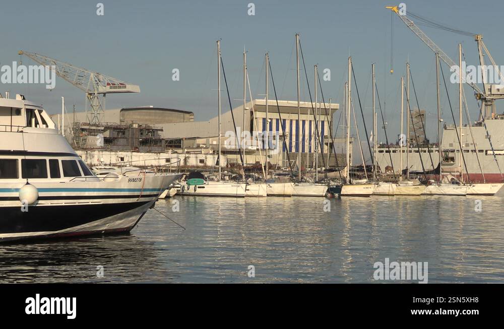 view of the port of the town of Castellammare di Stabia in Italy Stock ...