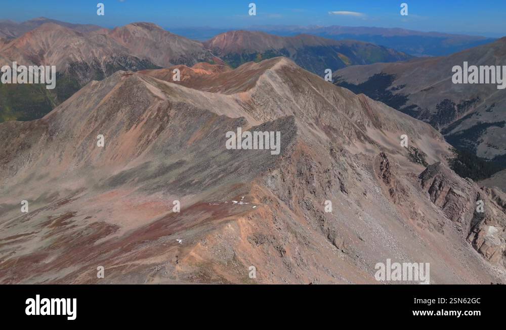 Huron Peak summit 14er Collegiate Peaks rugged Rocky Mountains layers ...