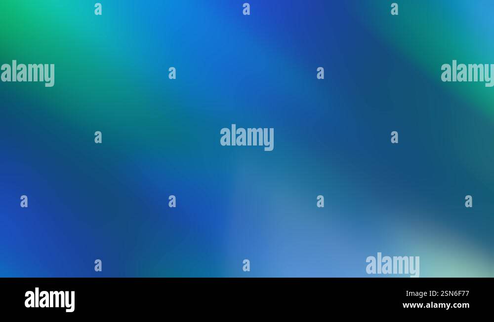 Green, cyan and blue colors spectrum blurred gradient animation. Moving ...