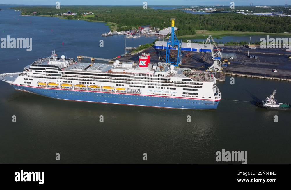 Turku, Finland - 07/06/2024: Fred.Olsen Cruise Lines passenger ship ...
