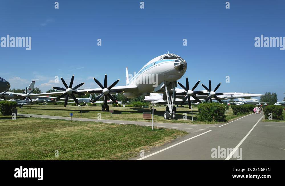 Ulyanovsk, Russia. Tu-116 aircraft (passenger version of the serial Tu ...