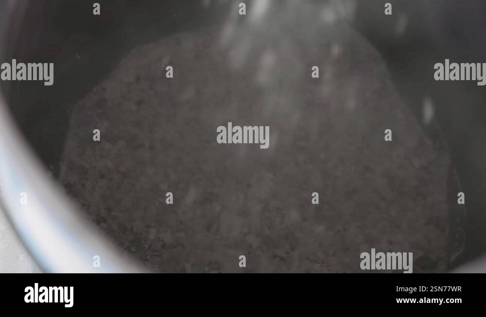 The glass bottles are crushed into powder Stock Video Footage - Alamy