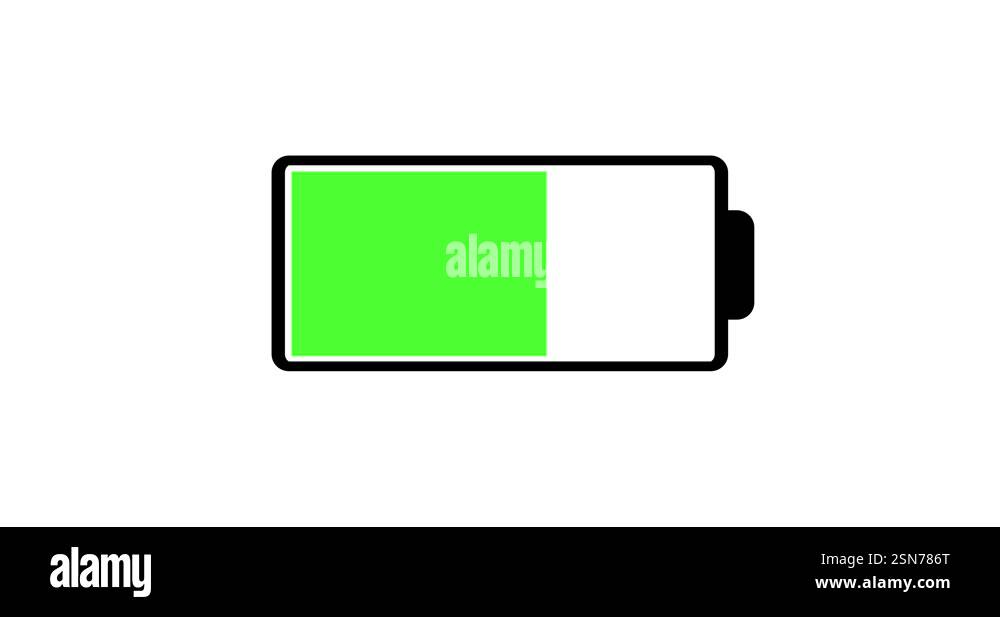 Battery charging animation. charging icon. Motion graphic design. 4k ...