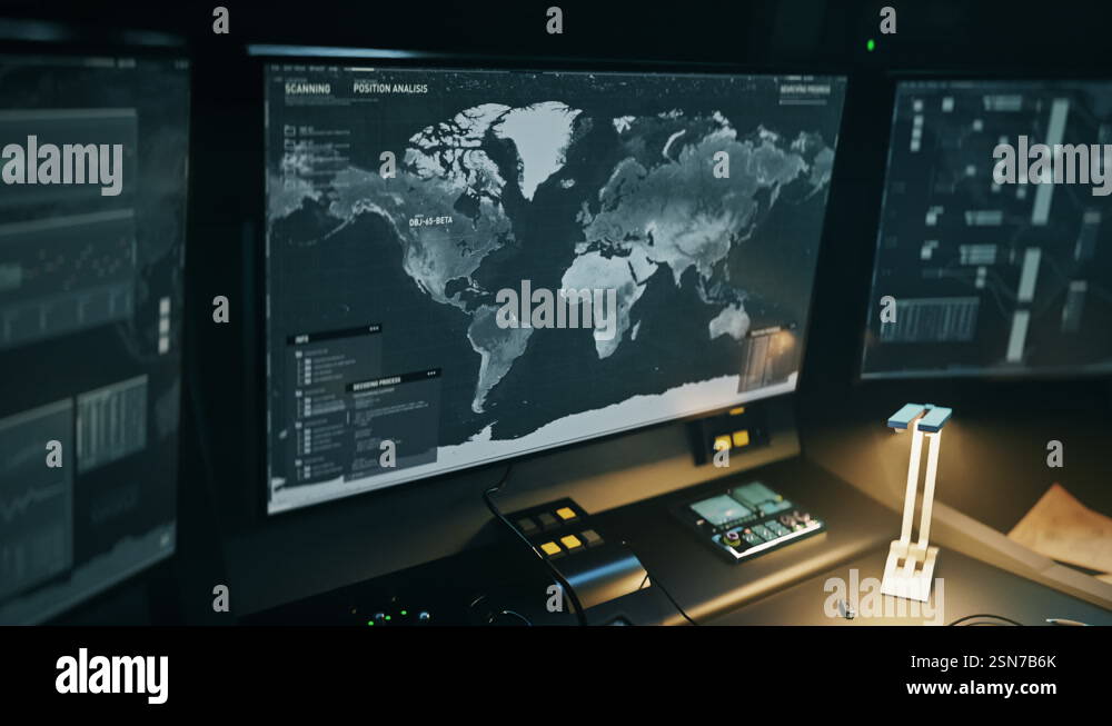 Radar matrix gps tracking technology operated from the military control ...