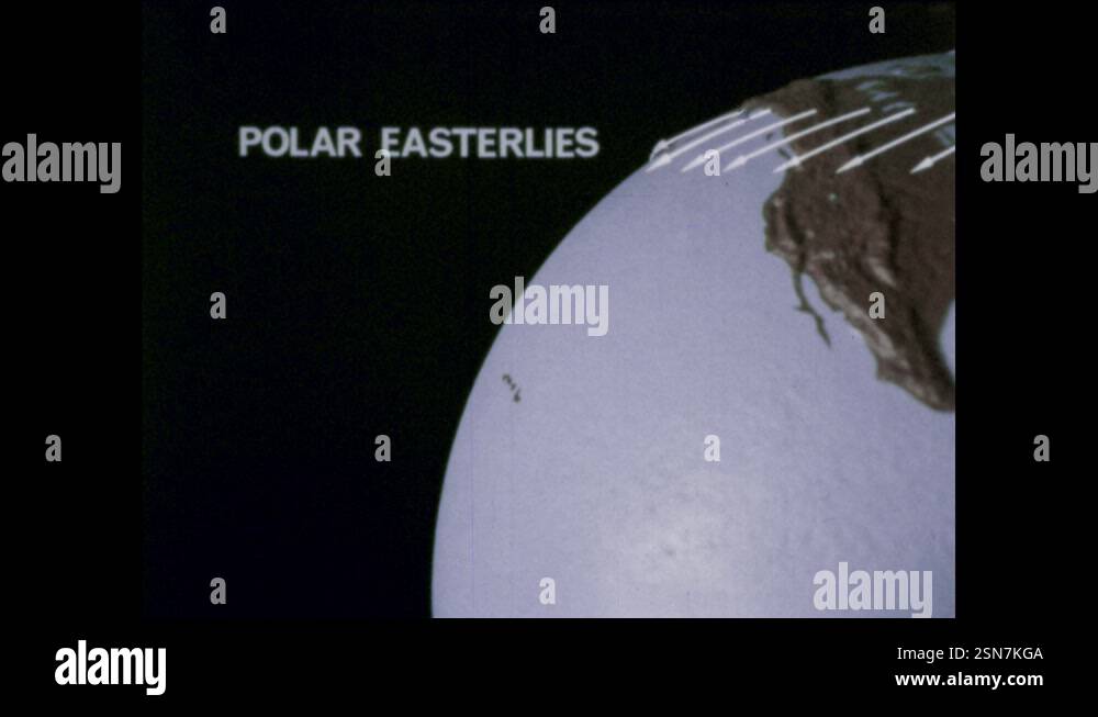 Model of Earth showing light, shadow, and wind direction around equator ...