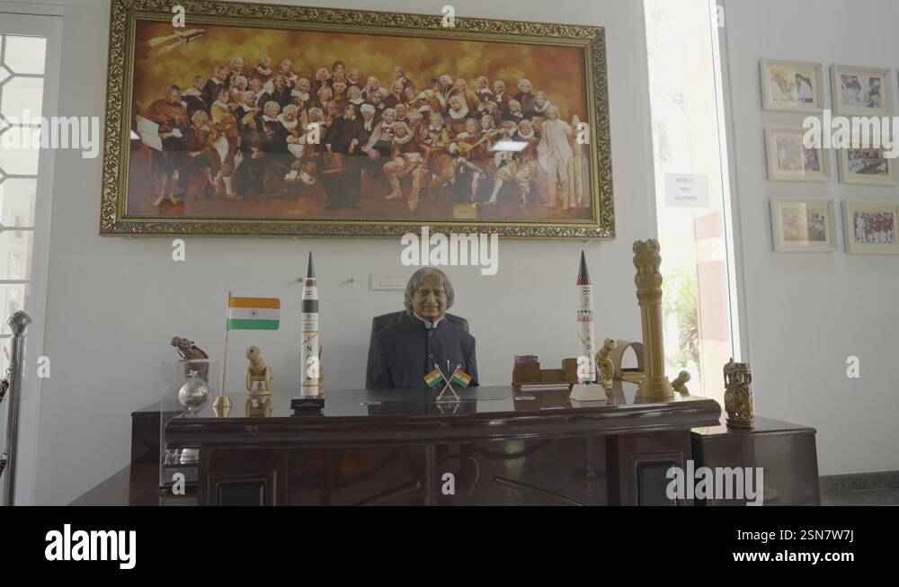 India Tamil Nadu Rameswaram Dr. APJ Abdul Kalam Memorial Statue Stock ...