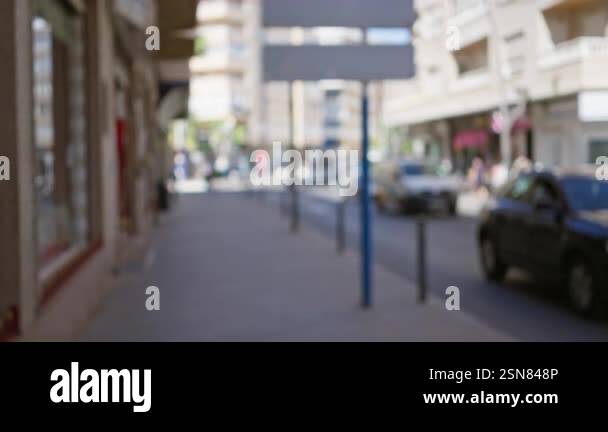 Blurry buildings street signs Stock Videos & Footage - HD and 4K Video ...