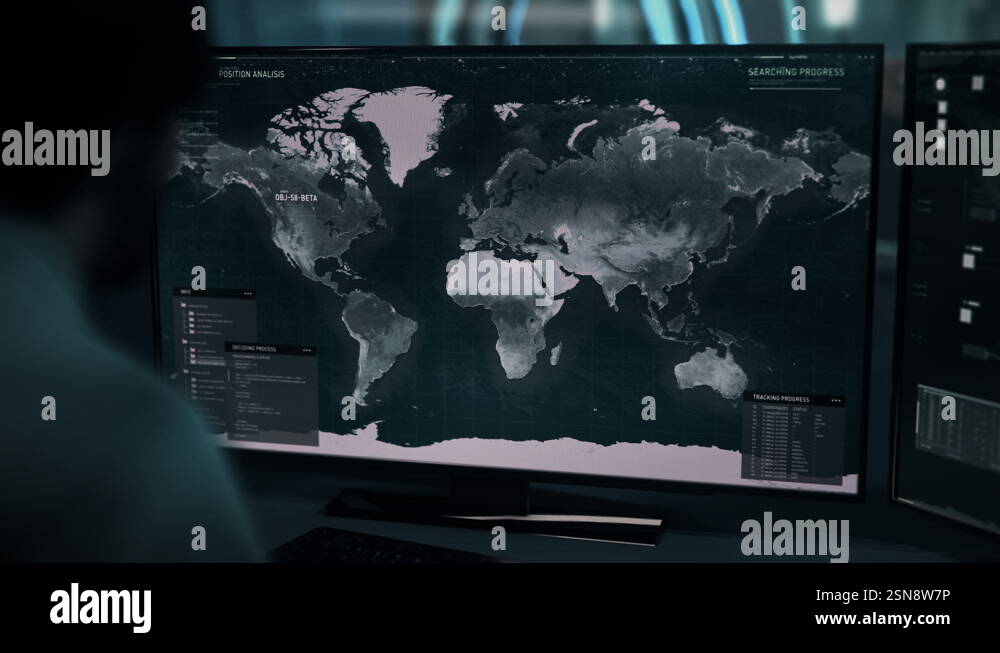 Phantom system analysing the target gps signal location on the earth ...