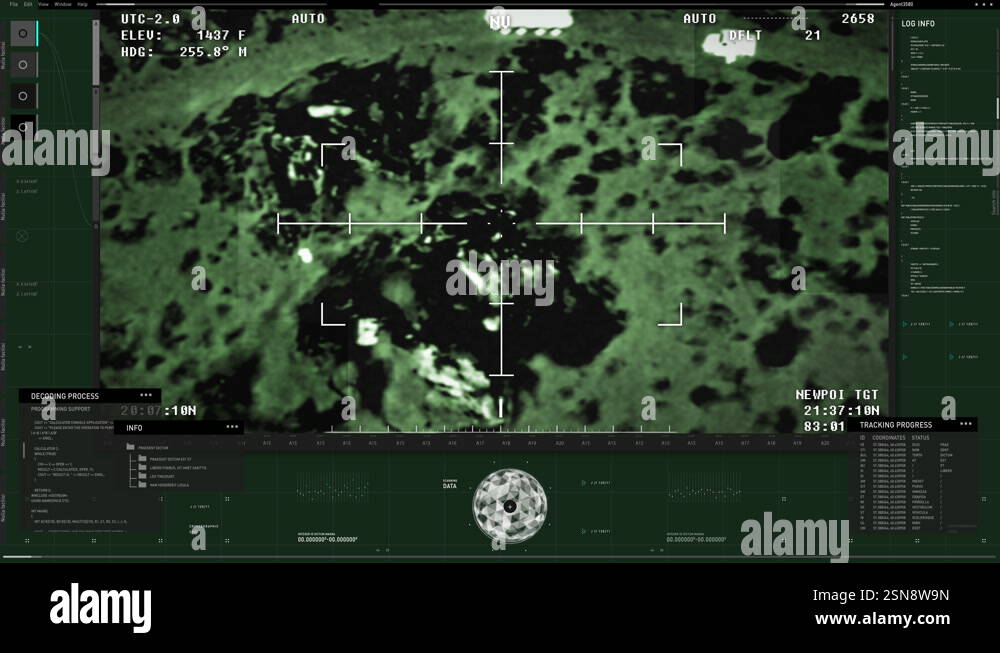 Military Control Interface With Night Vision Sends Missile Drone On ...