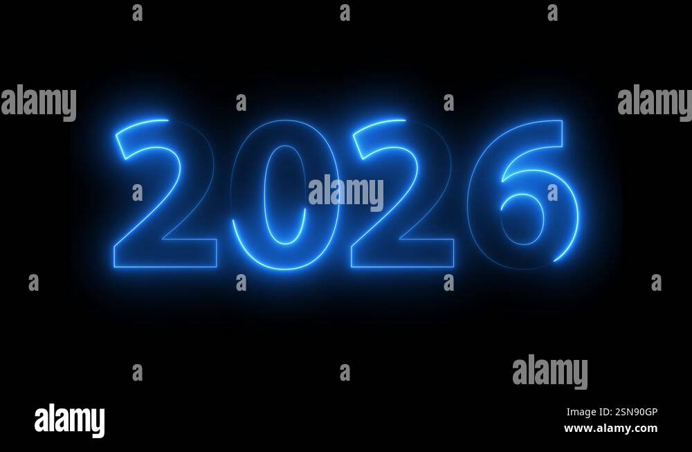 2026 number design Stock Videos & Footage - HD and 4K Video Clips - Alamy