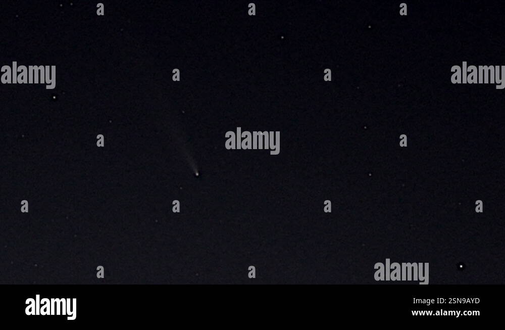 Faint comet A3 Tsuchinsha-ATLAS is discovered Stock Video Footage - Alamy