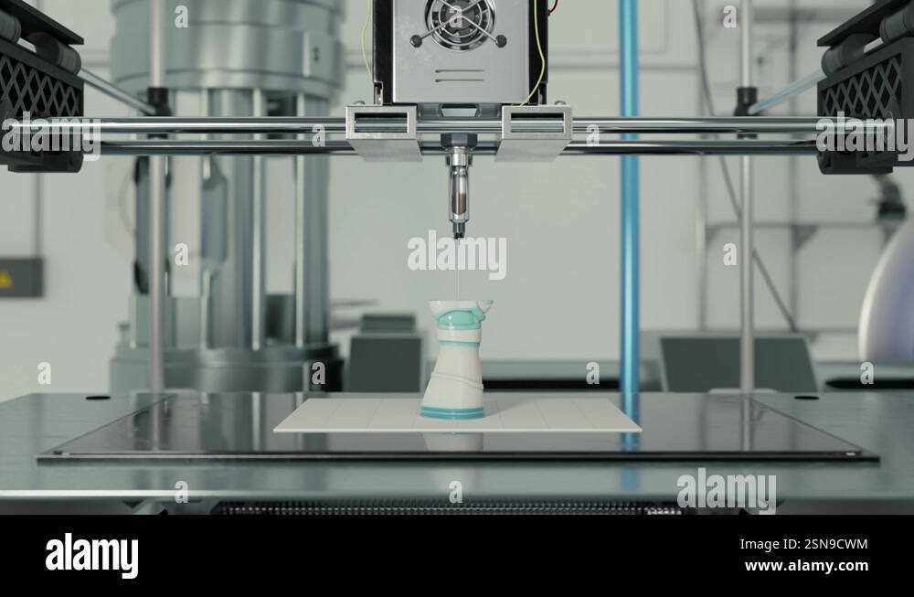 Futuristic 3D printer technology fabricates a realistic cyborg arm from ...