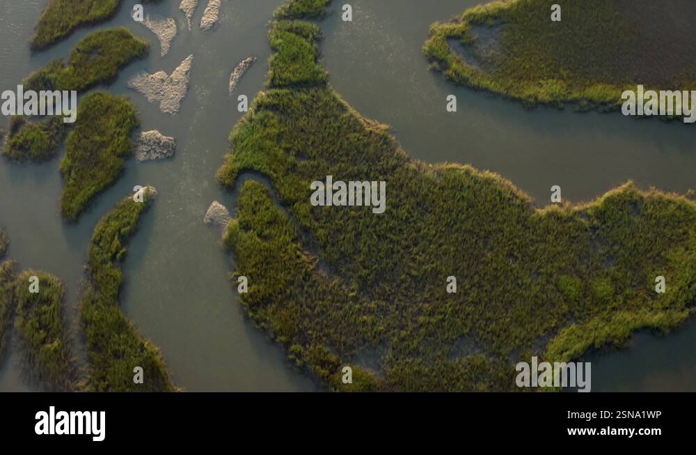 Drone captures a stunning top-down flyover of Seabrook Island's Stock ...