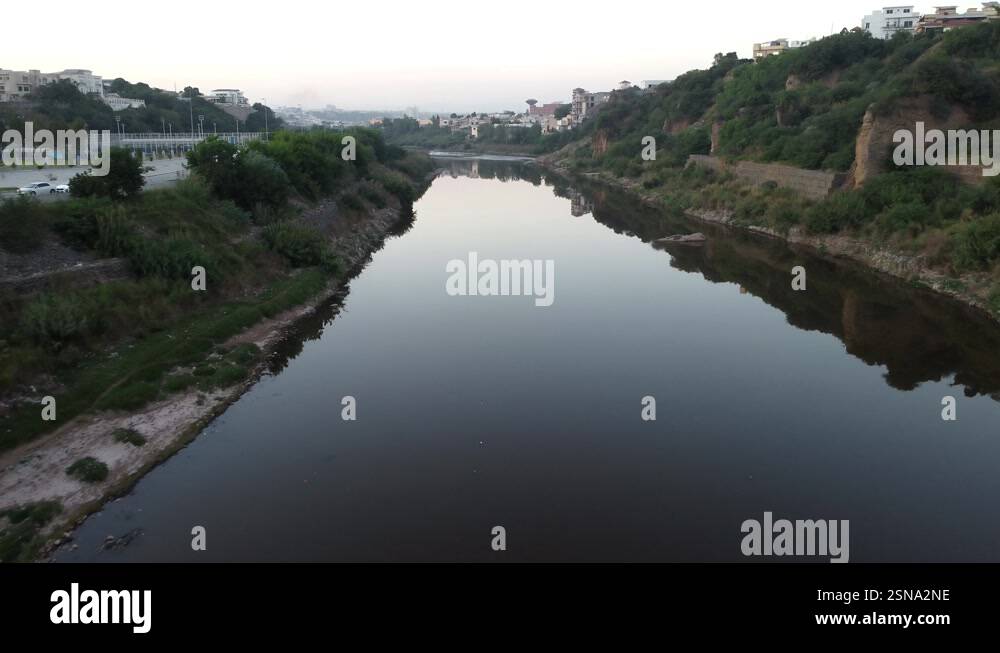 Unhealthy river water, highlighting the environmental impact on the ...